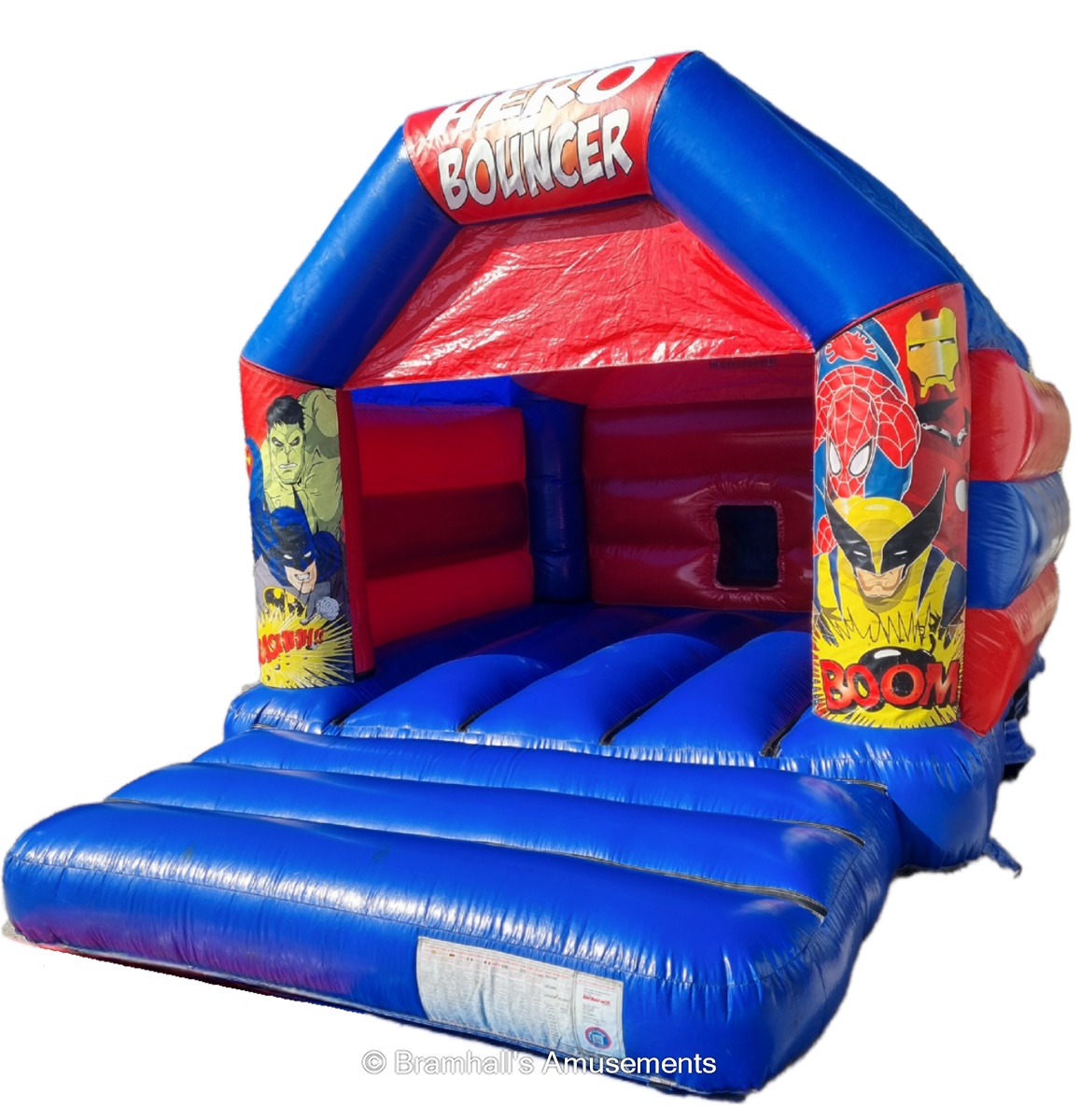 Marvel Superhero Themed Bouncy Castle - 11ft x 15ft - Bouncy Castle ...